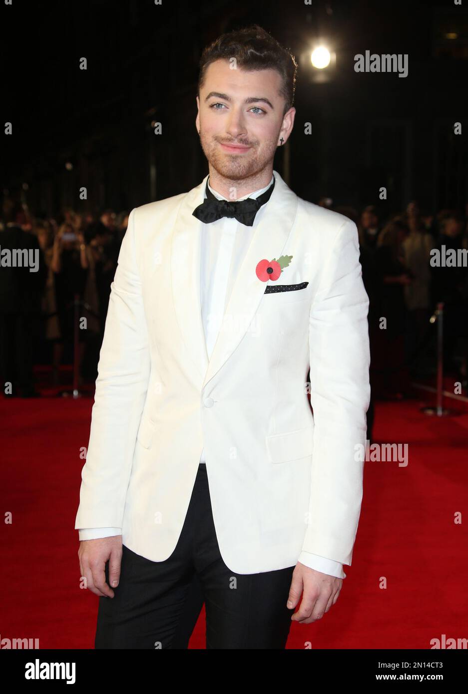 Sam Smith poses for photographers upon arrival for the World Premiere ...