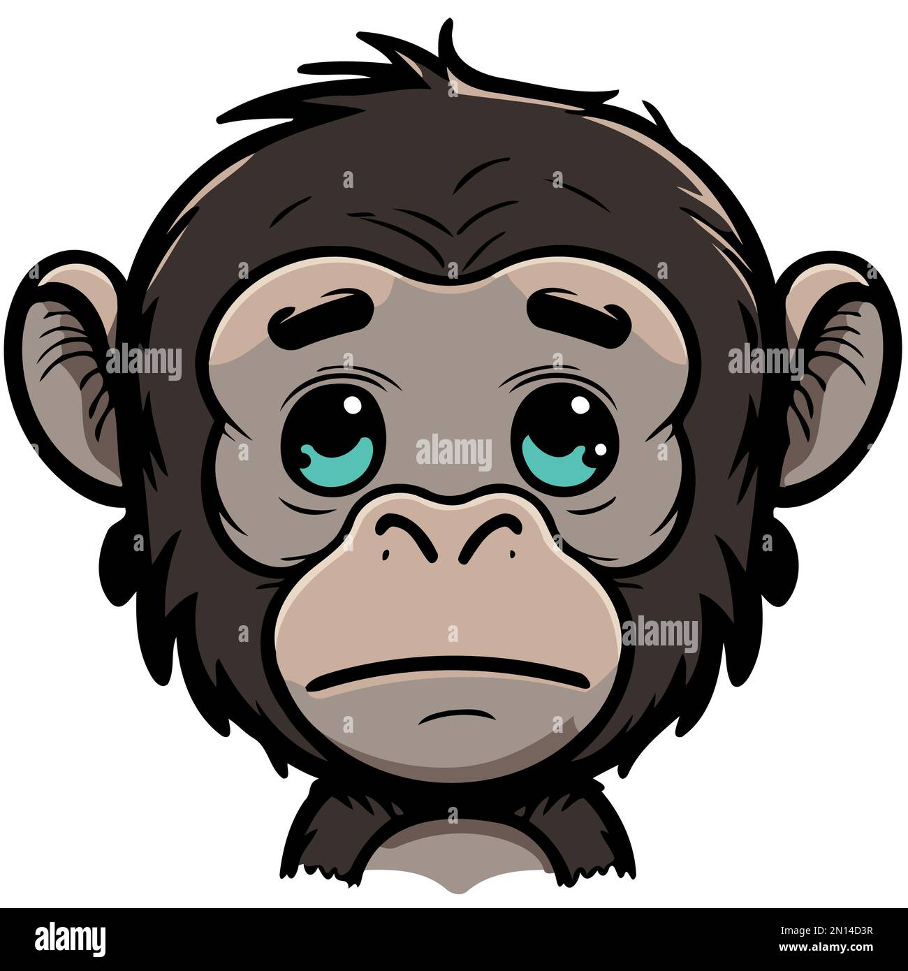 Cute Chimpanzee Drawing