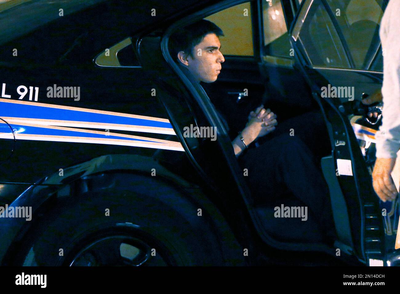 Alex Hribal arrives for a bail hearing on Monday, Oct. 26, 2015, in ...