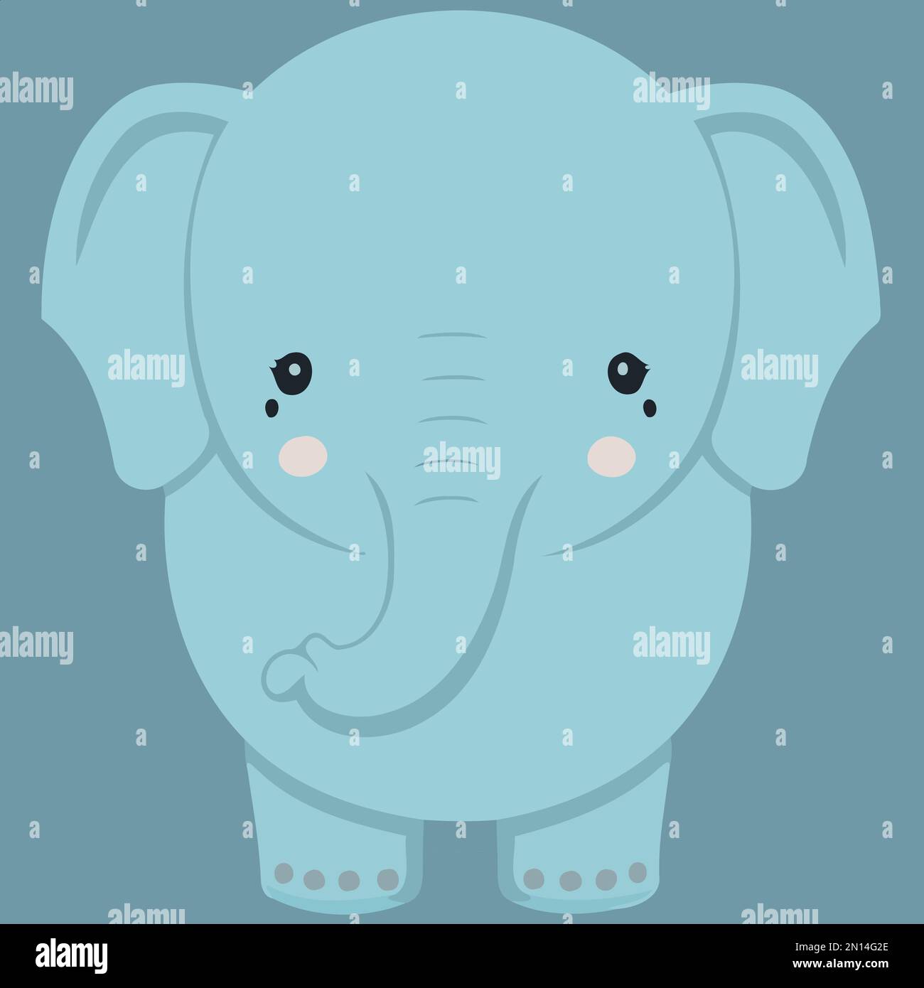 animal body mammal cute elephant vector illustration Stock Vector Image ...