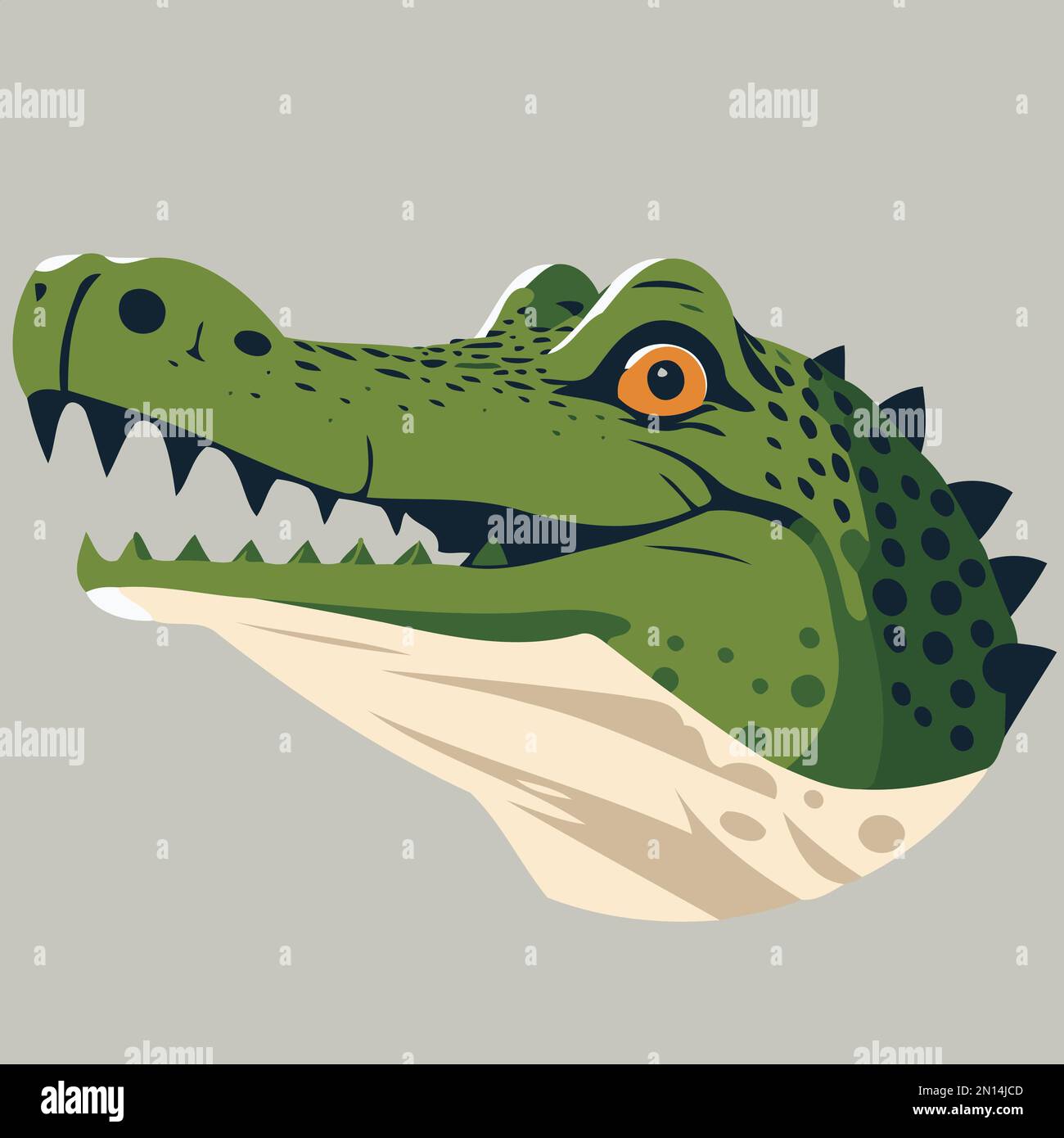 Animated Crocodile Face