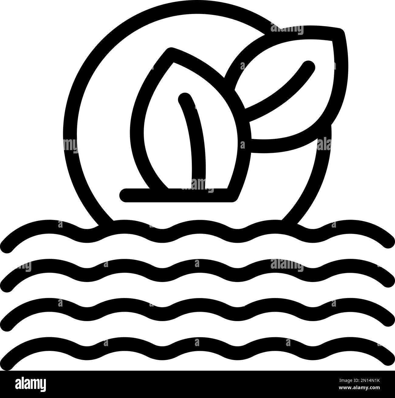 Eco energy icon outline vector. Biochar station. Futuristic research ...