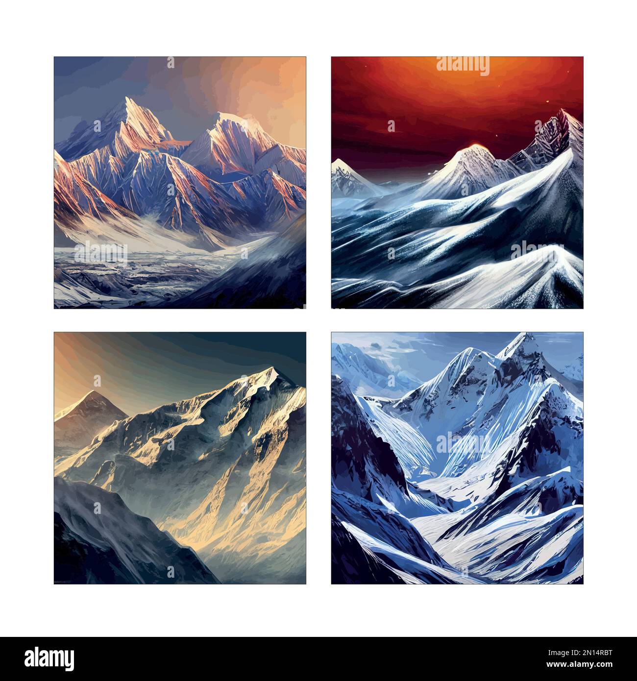 Old mounts Stock Vector Images - Alamy