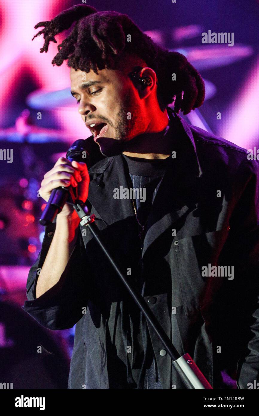 The Weeknd performs at the 2015 We Can Survive Concert at the Hollywood ...