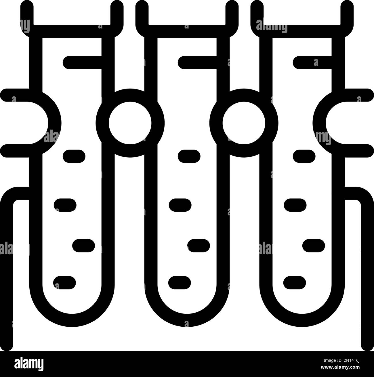 Test tube stand icon outline vector. Renewable energy. Space station ...