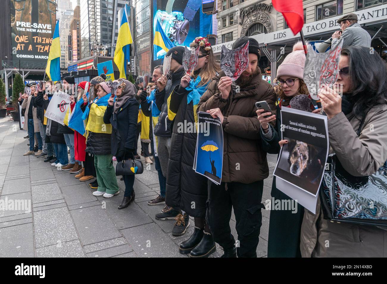 New York, United States. 05th Feb, 2023. Activists rally against ...