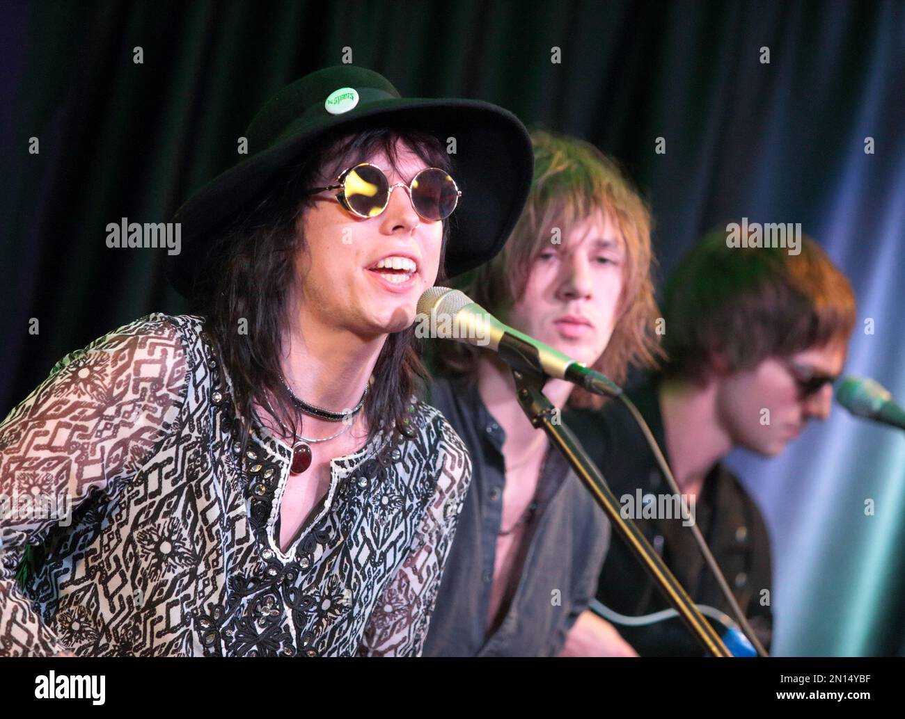 Luke Spiller, from left, Gethin Davies and Jed Elliott of the band The ...