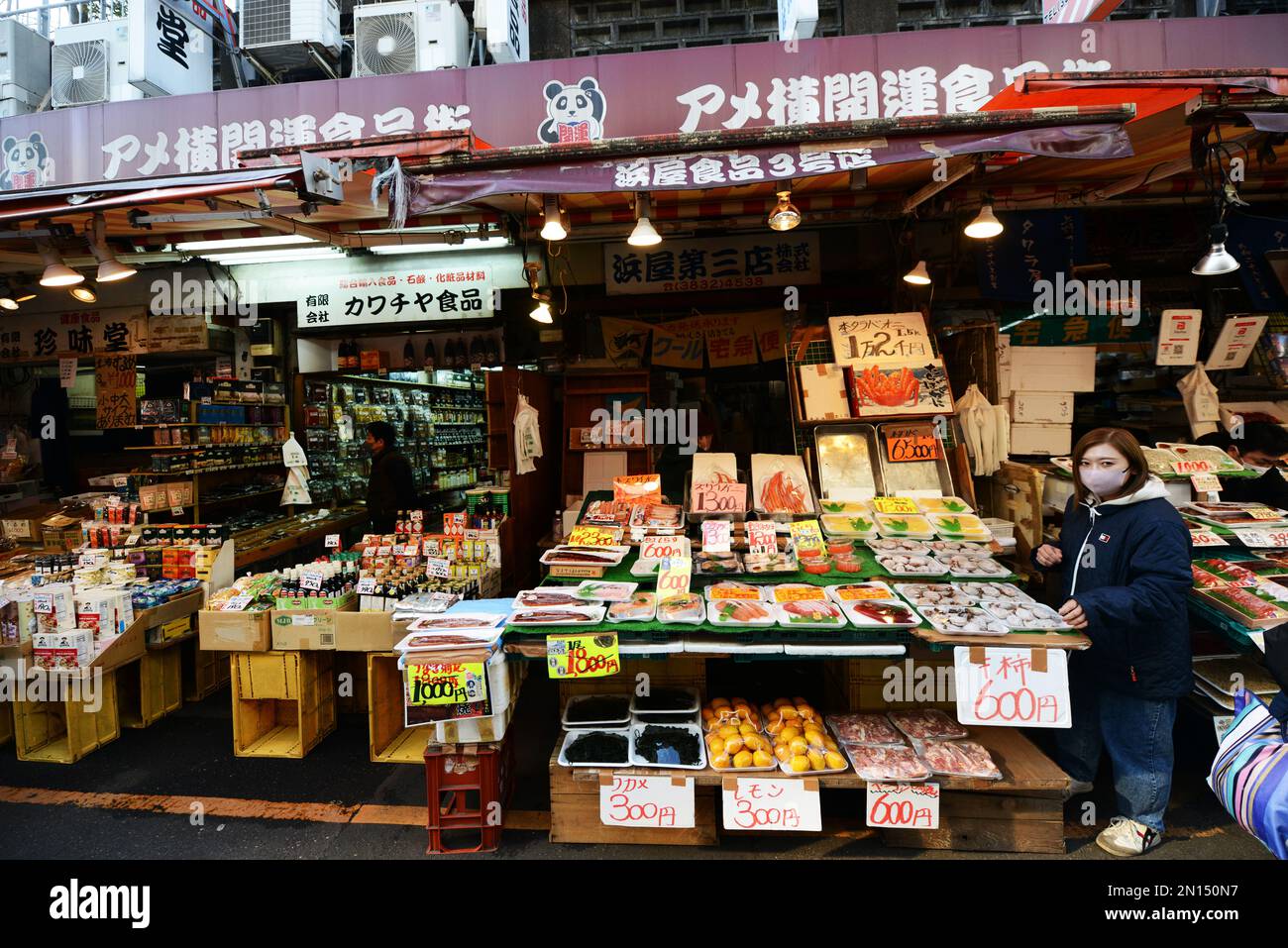 Ameya-Yokocho is a lively street market that runs alongside the railway tracks between JR Ueno ...