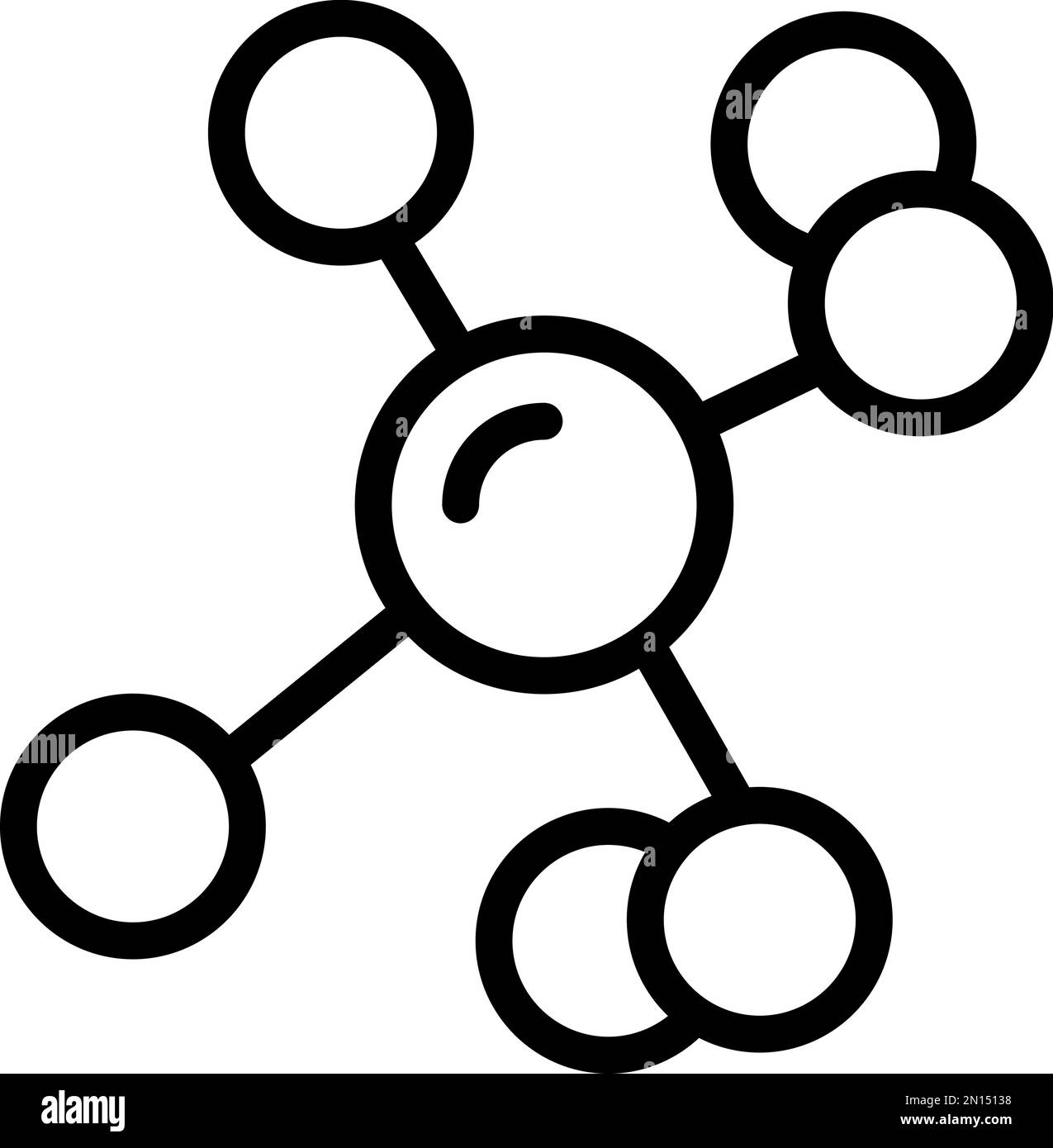 Natural dye formula icon outline vector. Eco label. Safe product Stock ...