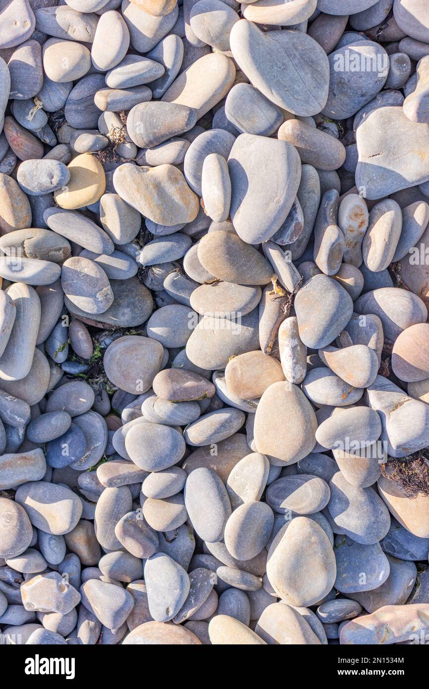 Abstract nature pebbles background. Blue pebbles texture. Stone ...