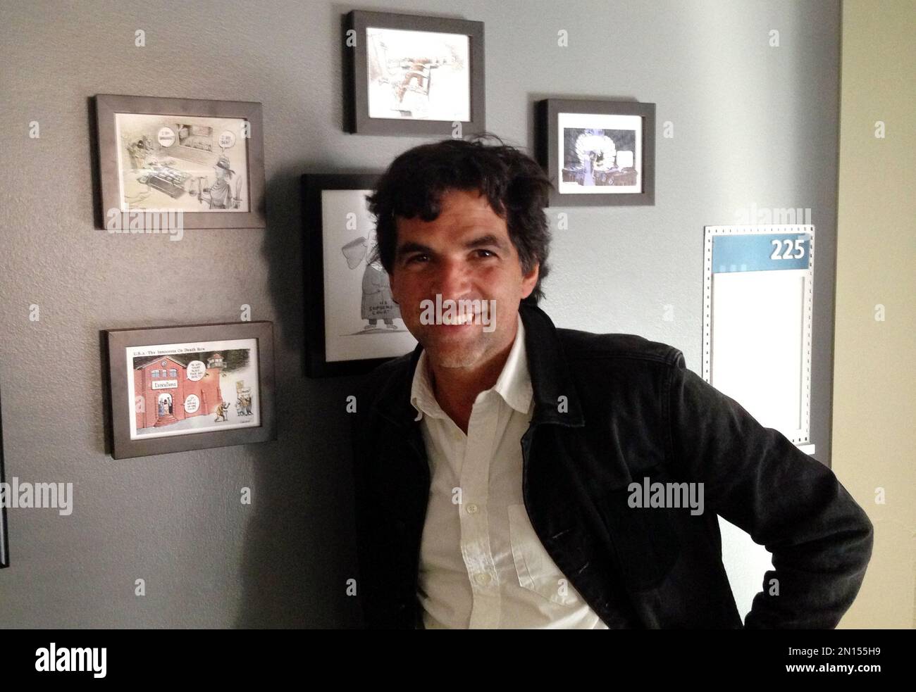 Cartoonist Patrick Chappatte, who with his wife, Swiss broadcast ...