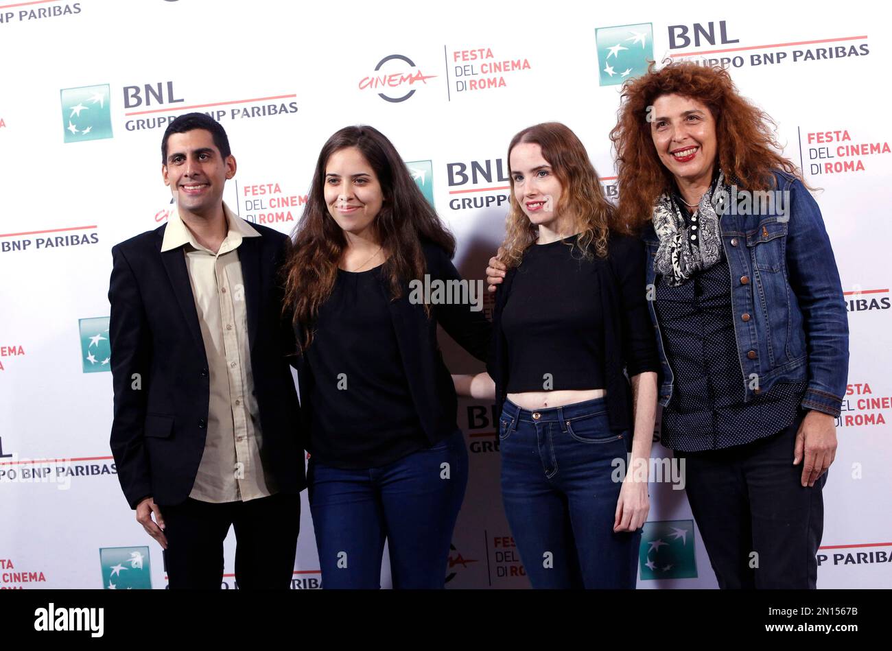 Directors Tal Oved, second from left, and Lily Sheffy, second from ...