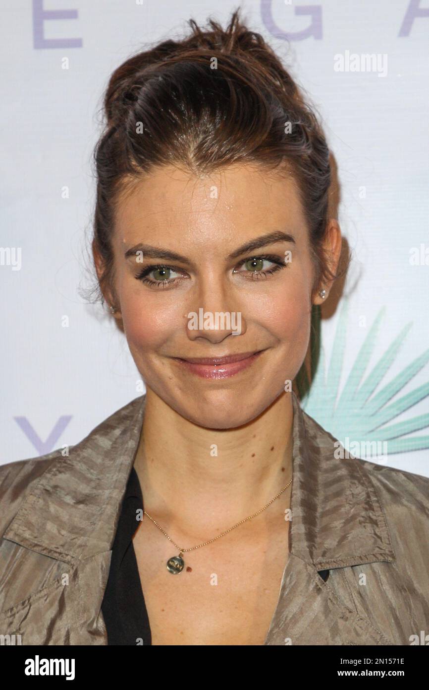 Lauren Cohan attends the Brian Bowen Smith's "Metallic Life" Exhibition ...
