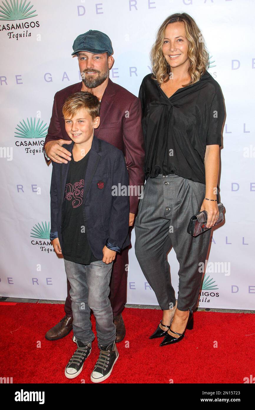 Brian Bowen Smith, Shea Bowen Smith and son Jona Bowen Smith attend the ...
