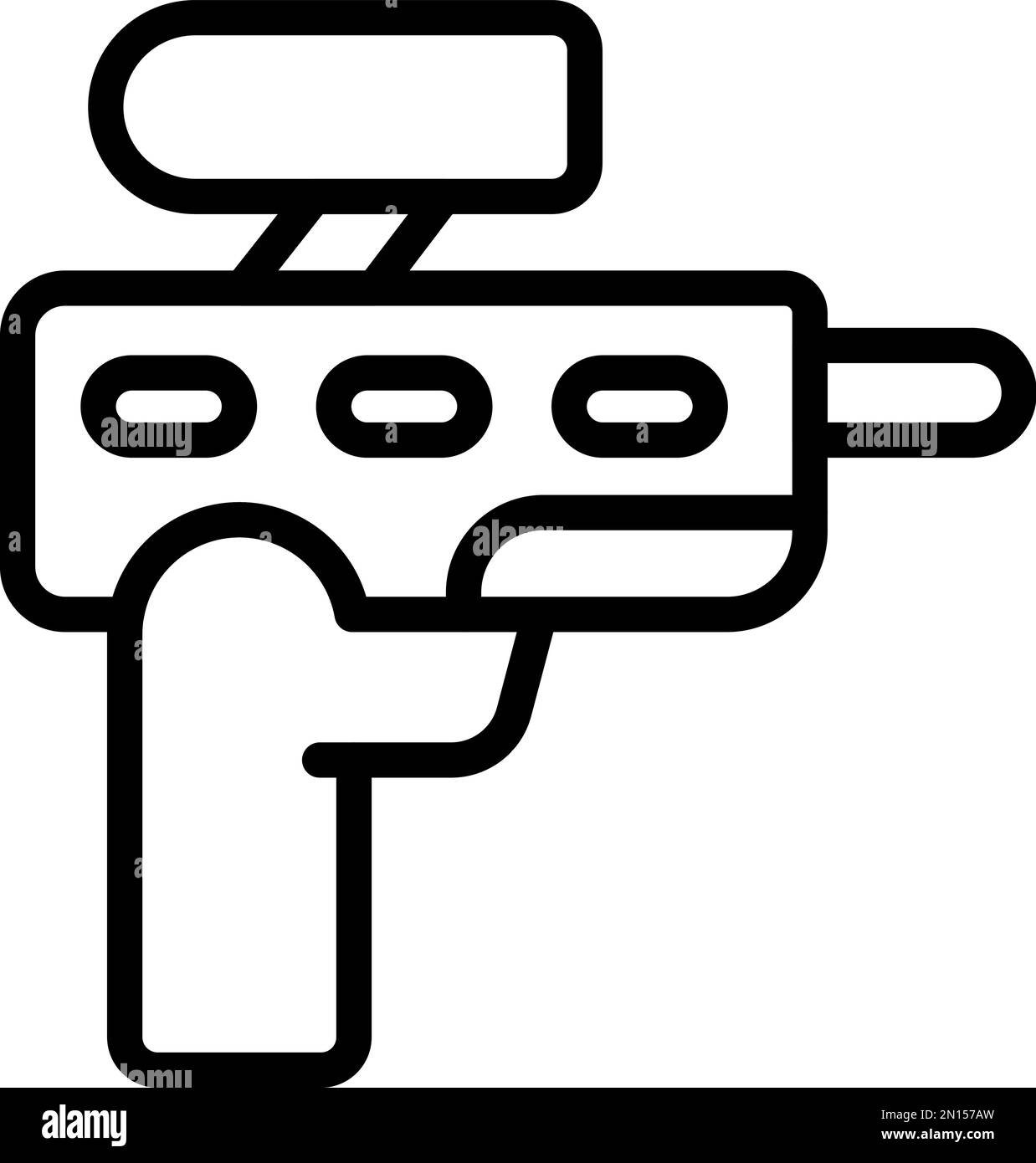 Player gun icon outline Stock Vector Images - Alamy