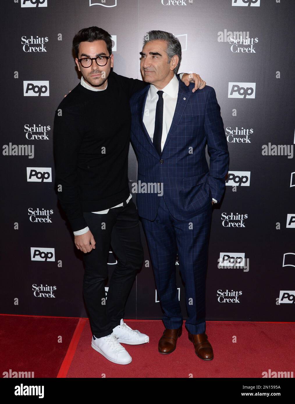 Actors Dan Levy, left, and his father Eugene Levy attend the 11th ...