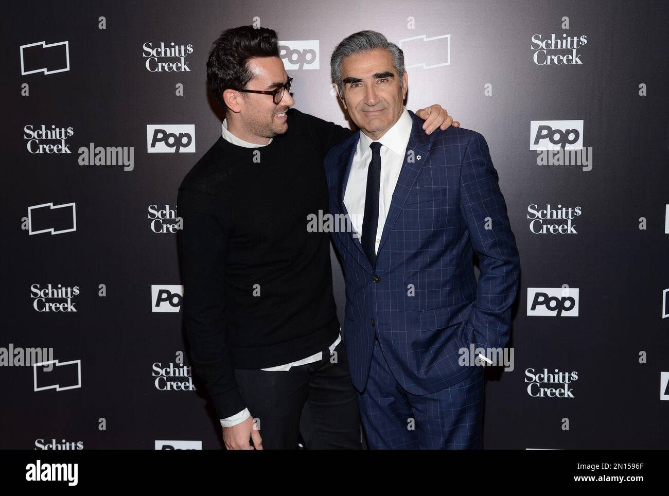 Actors Dan Levy, left, and his father, Eugene Levy, attend the 11th ...