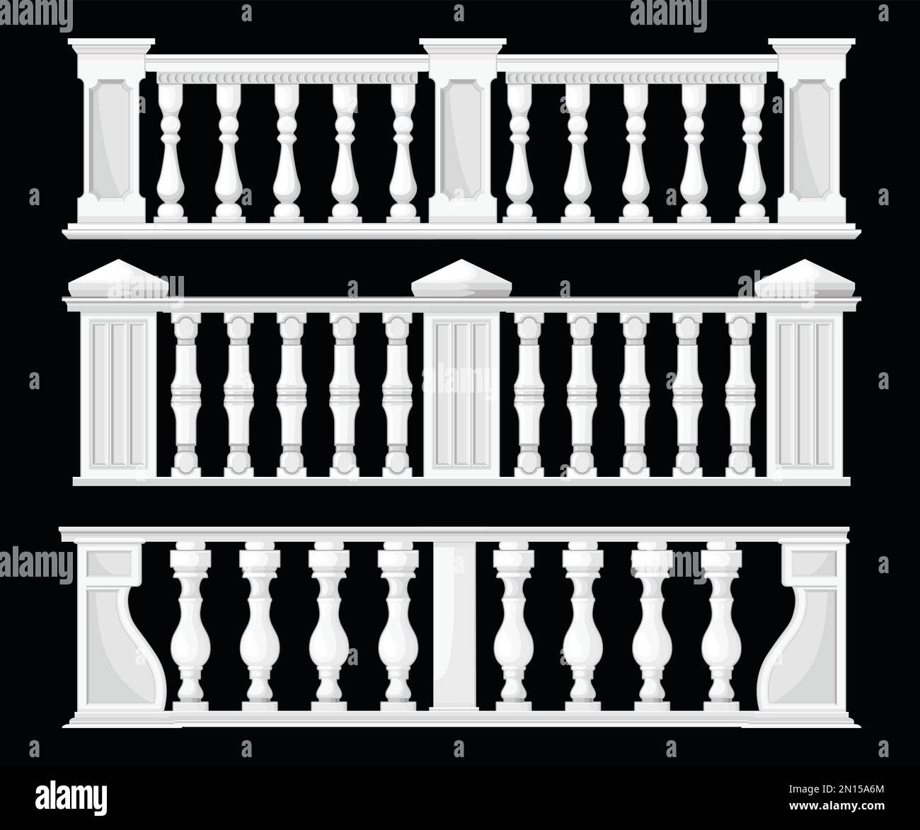 Concrete pillar parapet view hi-res stock photography and images - Alamy