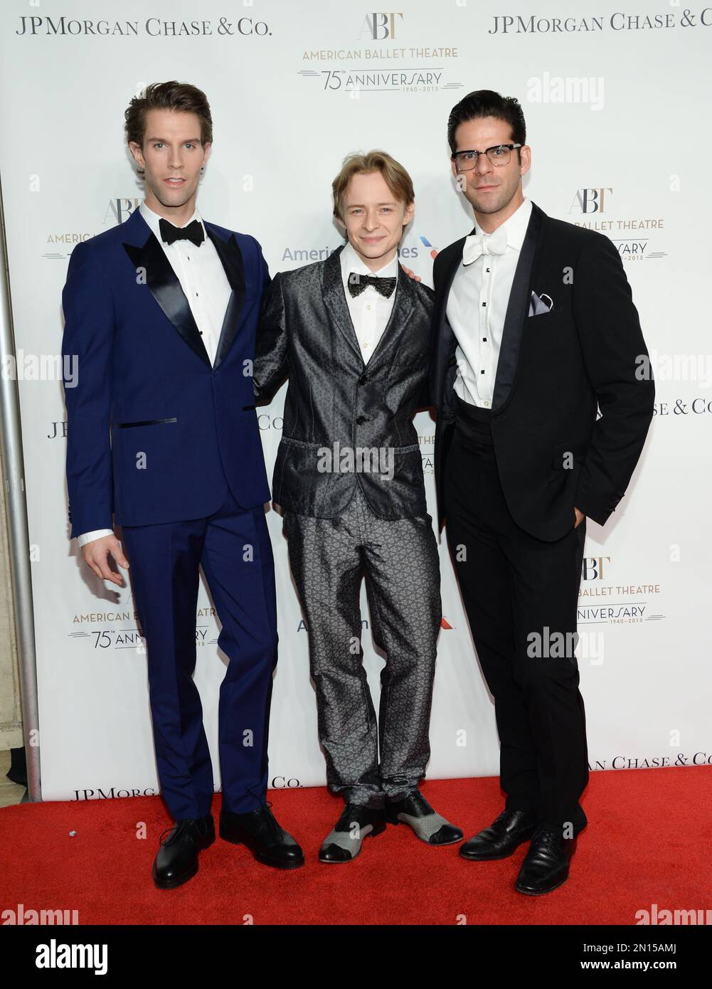 Ballet dancers James Whiteside, left, Daniil Simkin and Marcelo Gomes ...