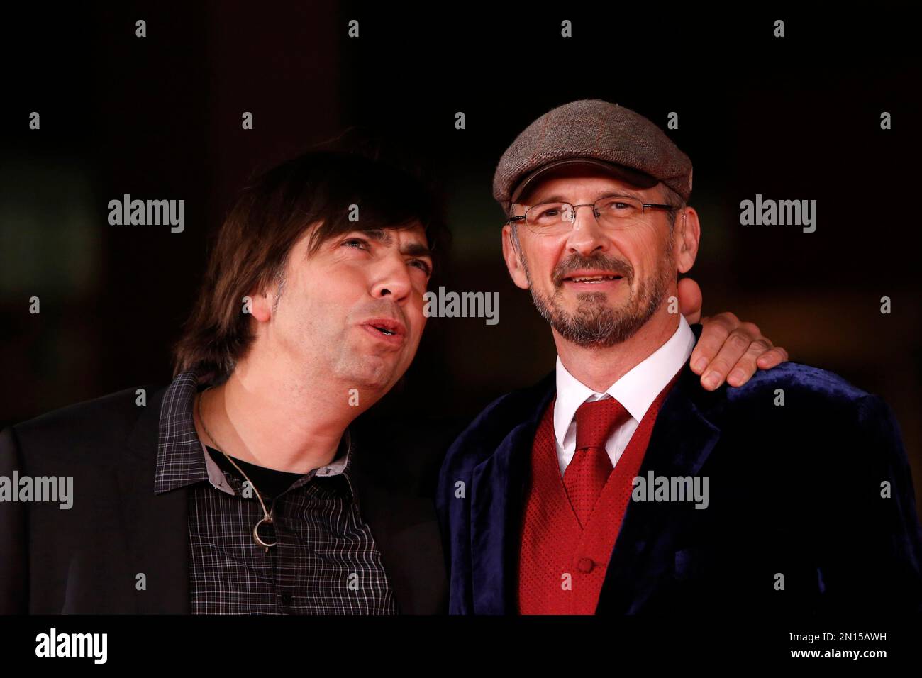 Directors Cyril Barbancon, left, and Andrew Byatt pose on the red ...