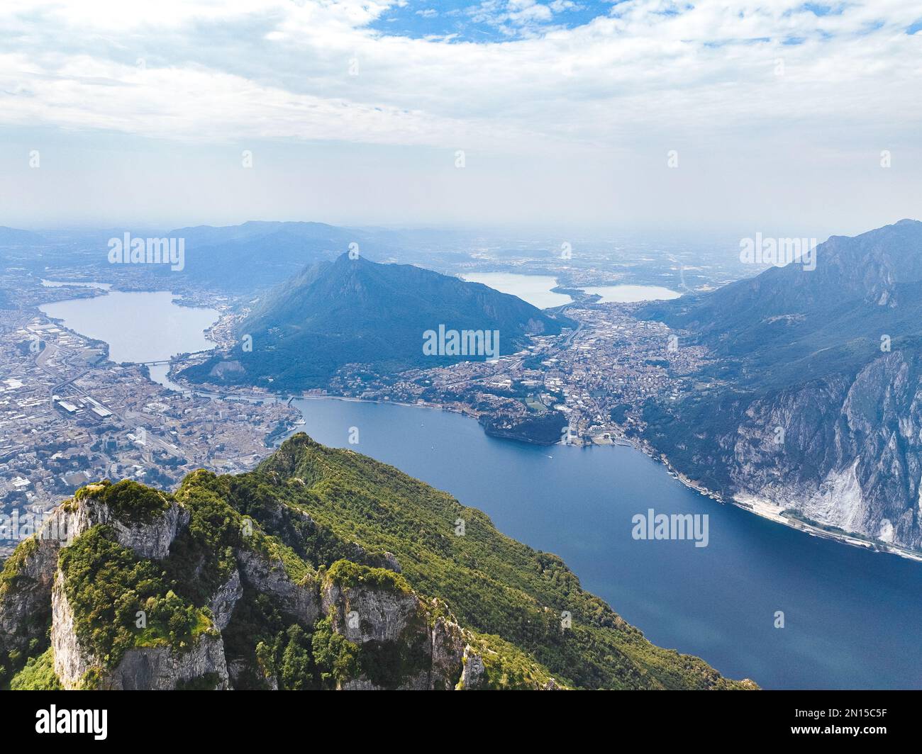 Aerial view of the Belvedere Parco Valentino, Piani dei Resinelli, near ...