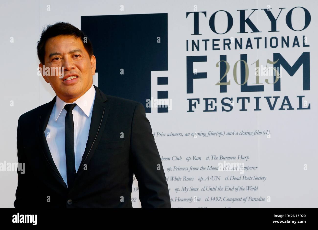 Filipino director Brillante Mendoza poses for photographers during the ...