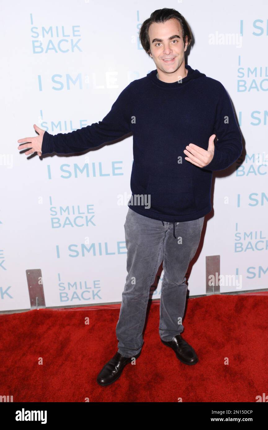 Nicholas Jarecki attends the LA Premiere of "I Smile Back" held at ...