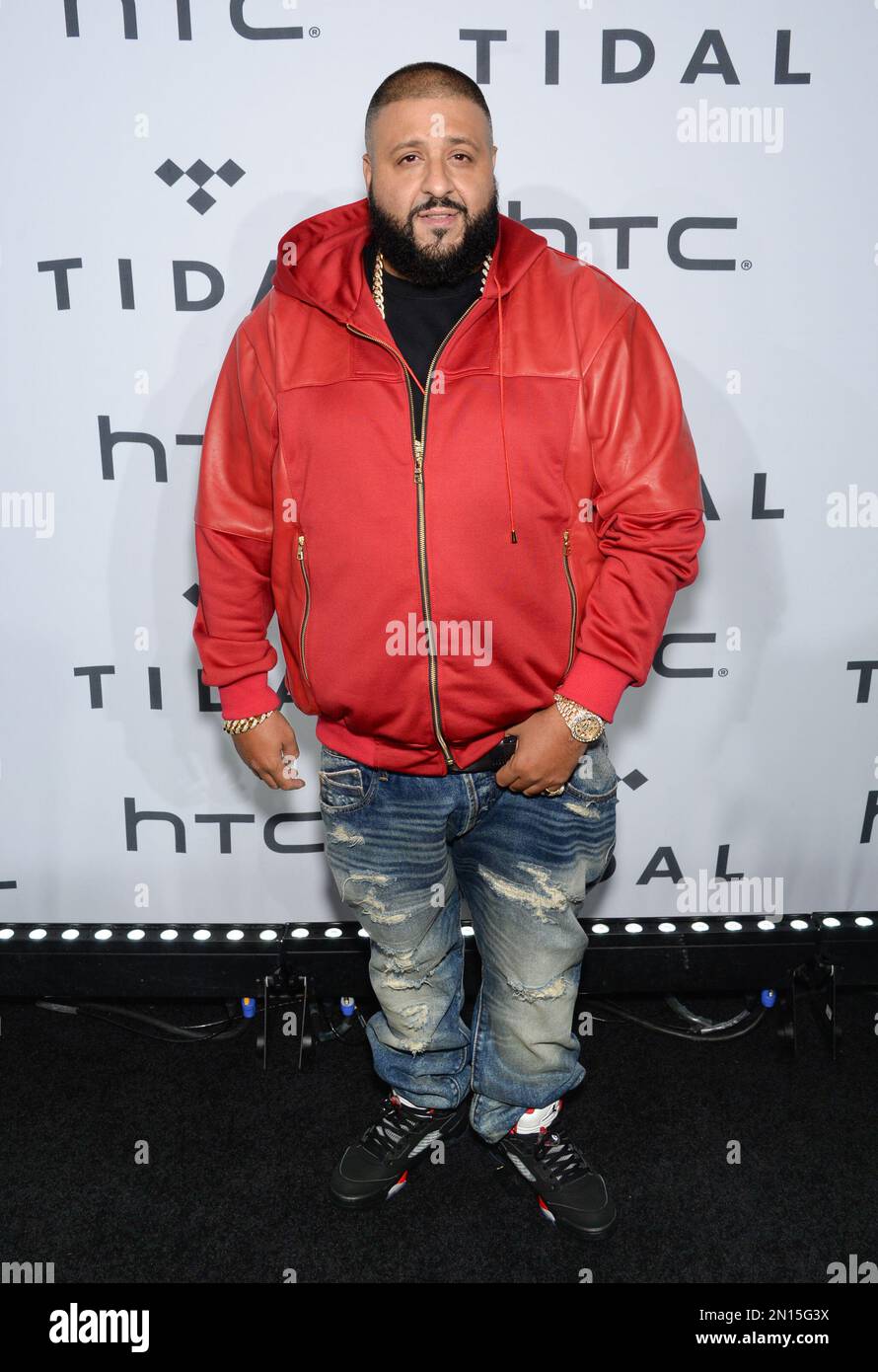 DJ Khaled arrives at TIDAL X: 1020 Amplified by HTC at the Barclays ...