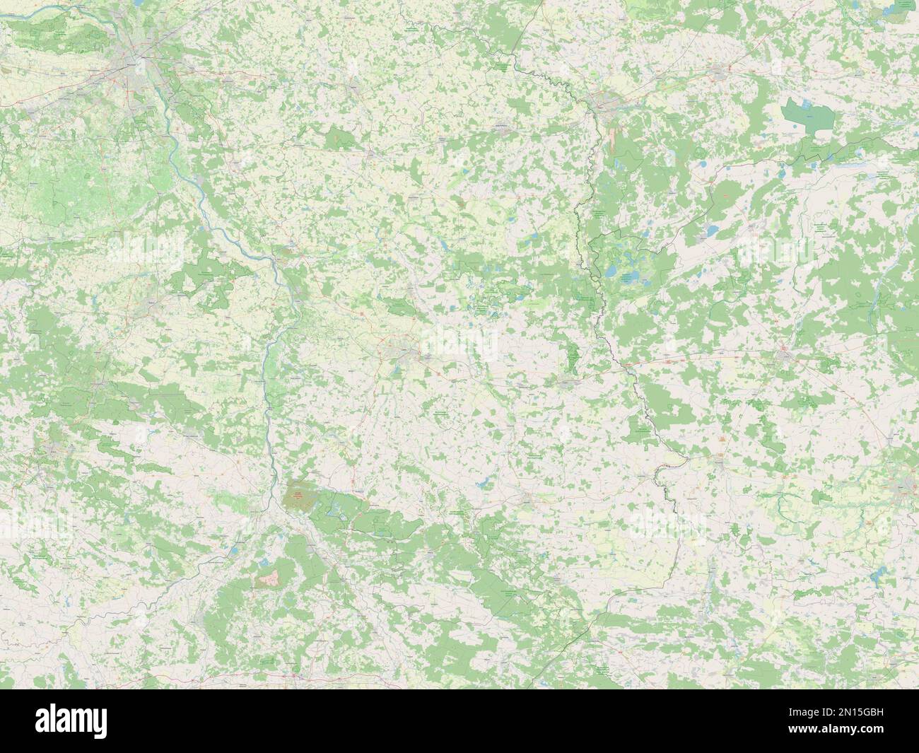 Lubelskie outline map hi-res stock photography and images - Alamy