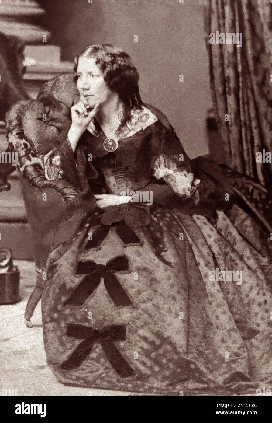 Harriet Beecher Stowe (1811-1896), American authoress of Uncle Tom's ...