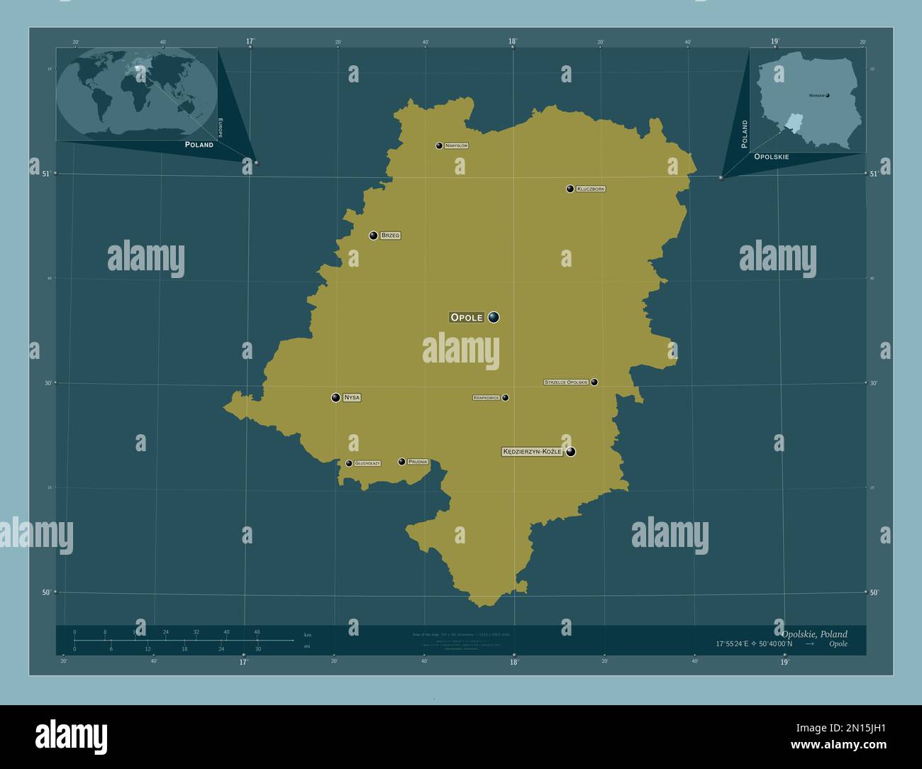 Brzeg map hi-res stock photography and images - Alamy
