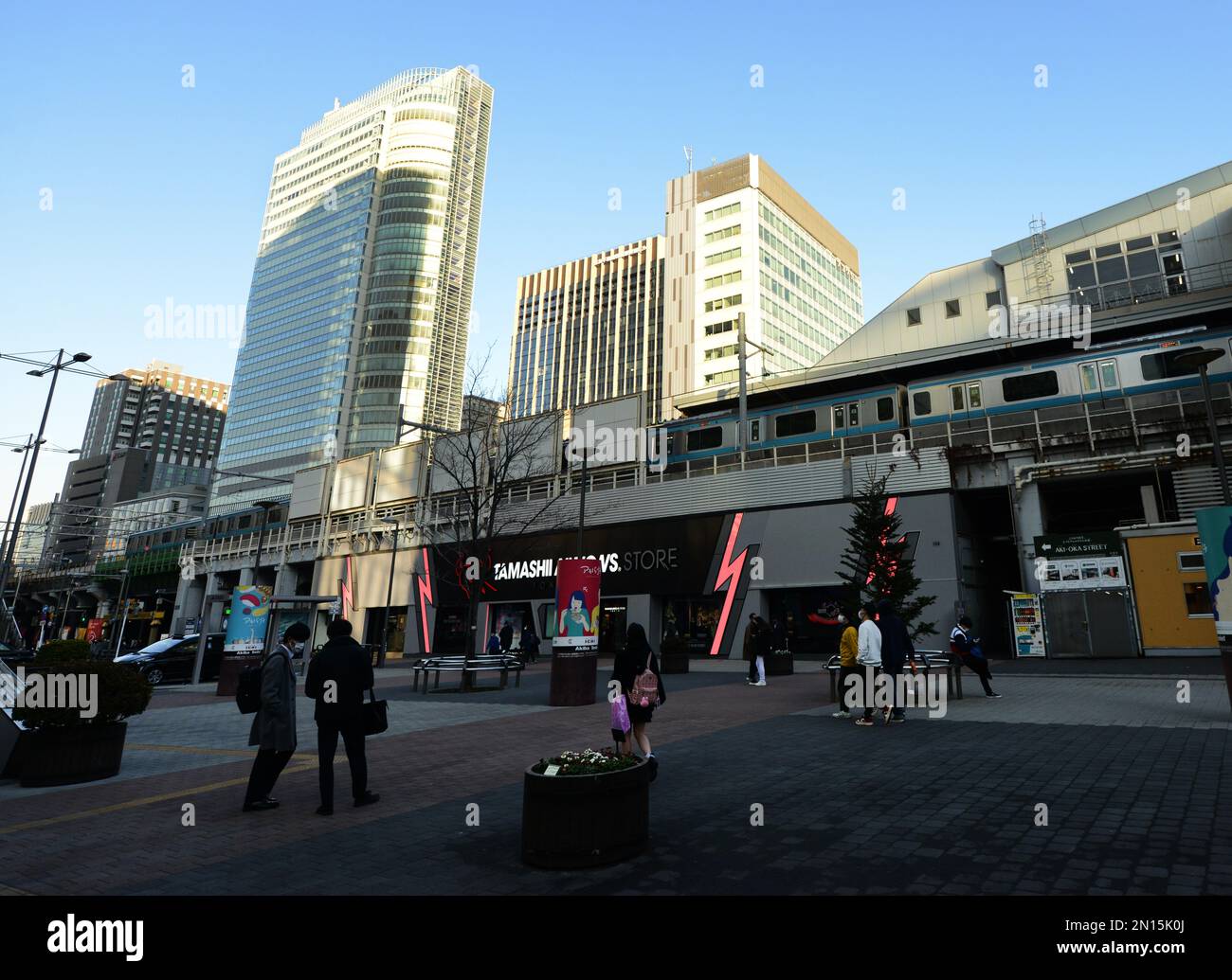 JR elevated tracks in Akihabara, Tokyo, Japan Stock Photo - Alamy