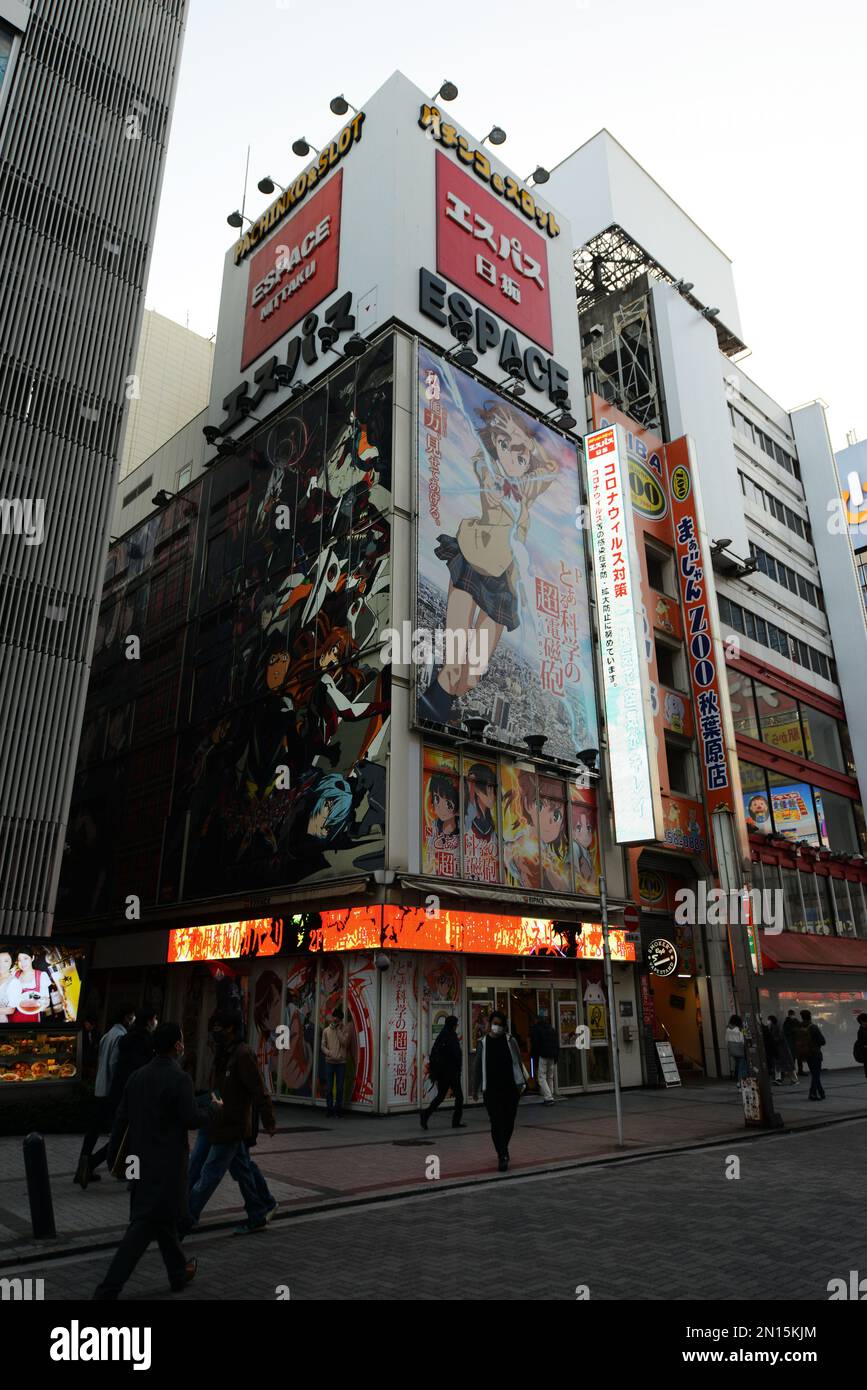 Anima and Manga shops in Akihabara, Tokyo, Japan Stock Photo - Alamy