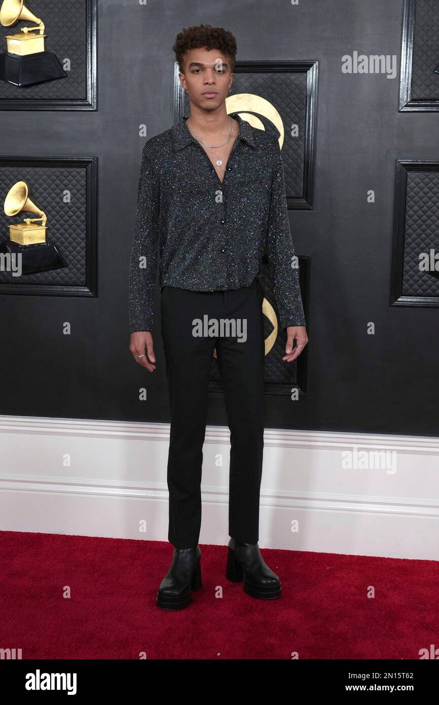Axel Rosa arrives at the 65th annual Grammy Awards on Sunday, Feb. 5 ...