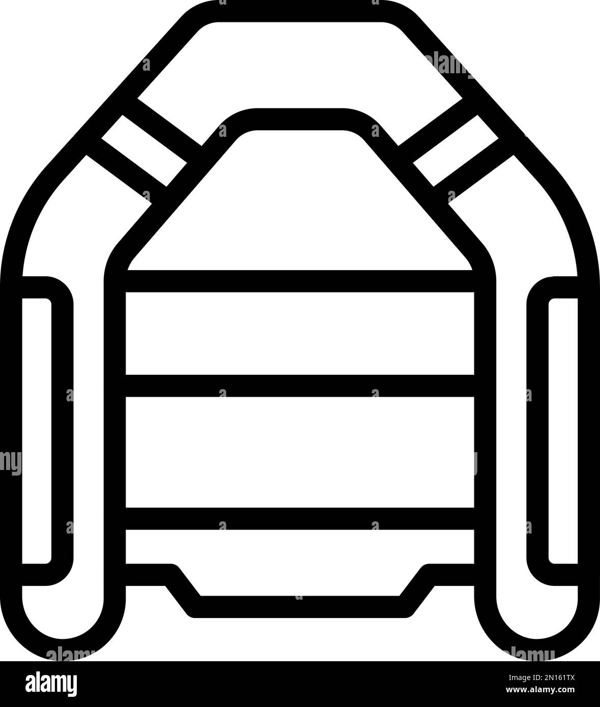 Coast guard boat icon outline vector. Water transport. Sea rescue Stock ...