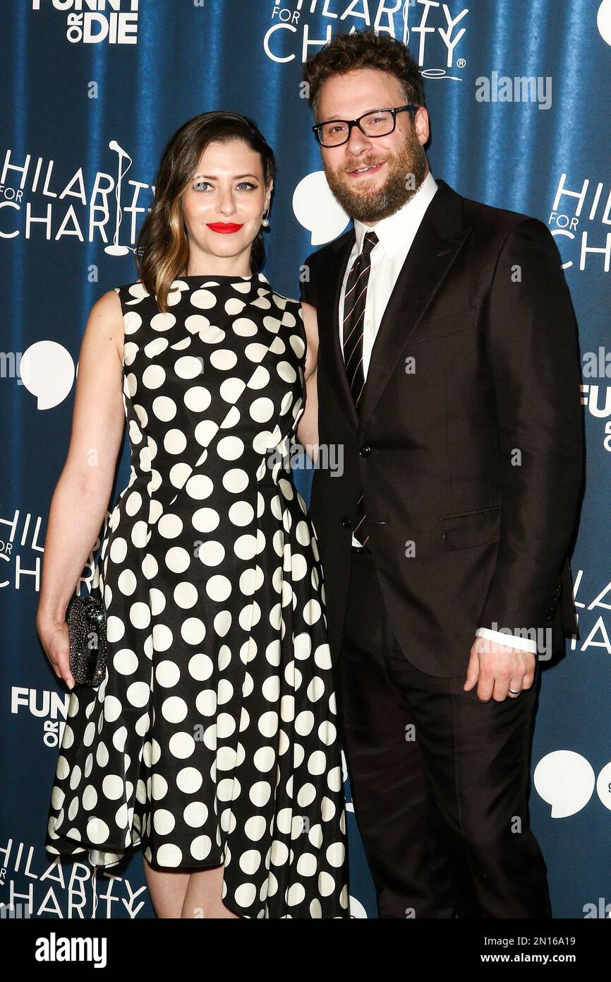 Lauren Miller Rogen, left, and Seth Rogen attend Hilarity for Charity's ...