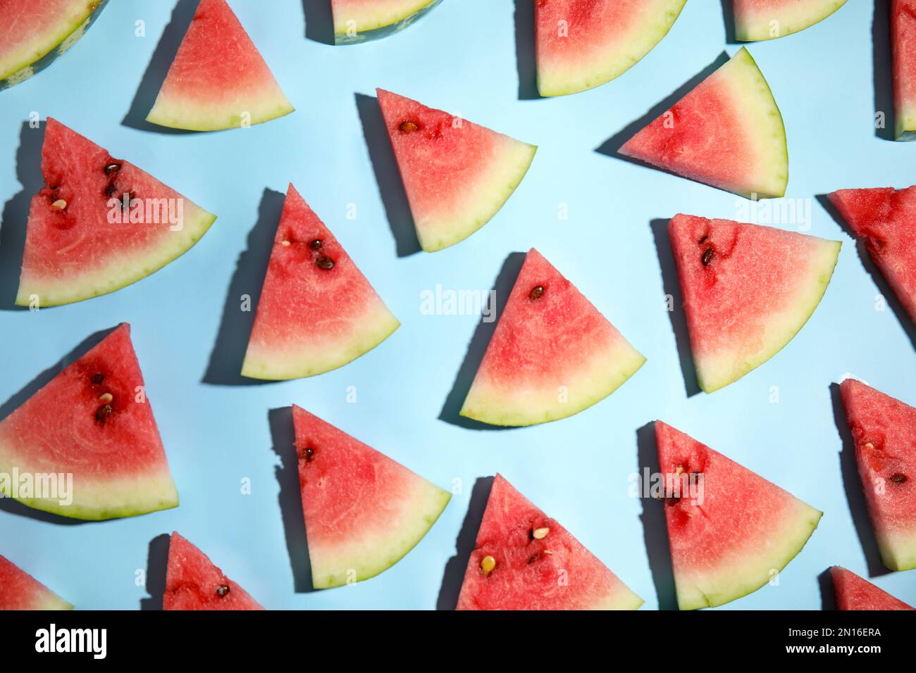 Watermelon pieces on light hi-res stock photography and images - Alamy