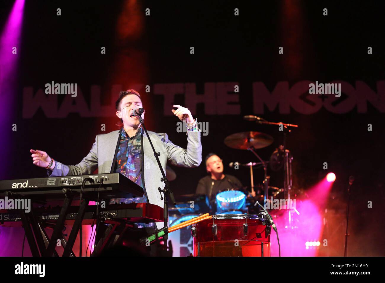 Nicholas Petricca of Walk the Moon performs during the Talking is Hard ...