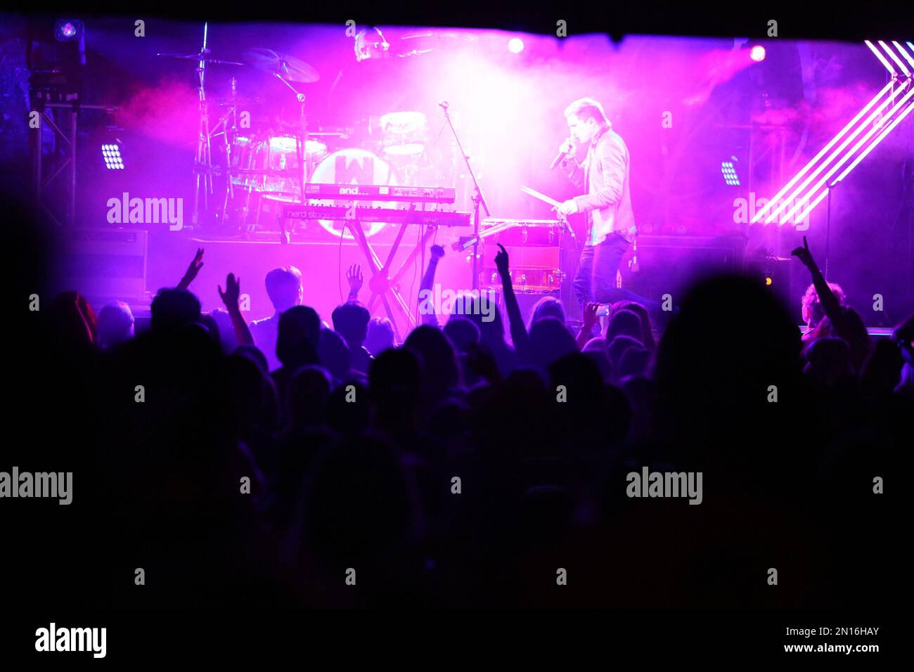 Nicholas Petricca of Walk the Moon performs during the Talking is Hard ...