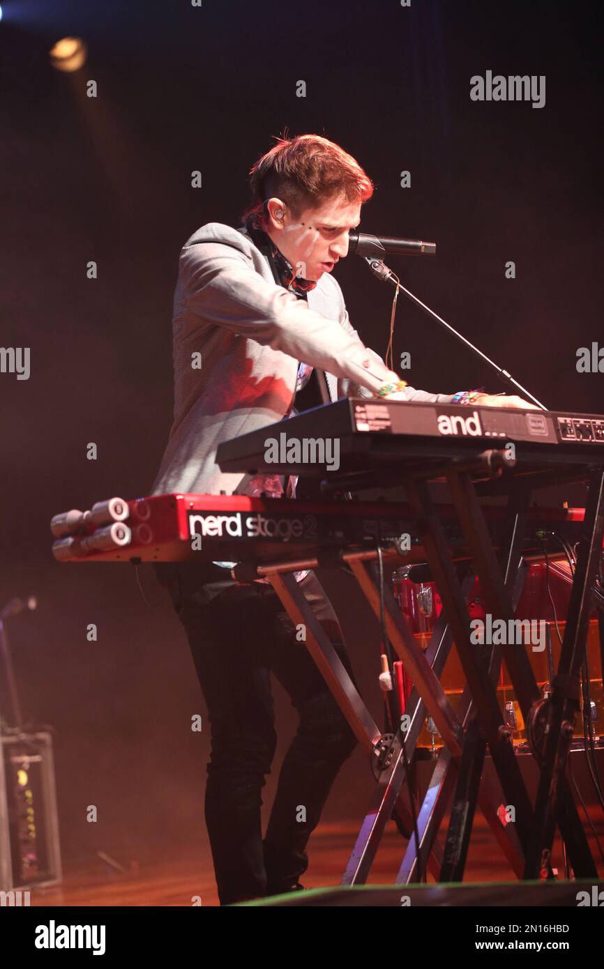 Nicholas Petricca of Walk the Moon performs during the Talking is Hard ...