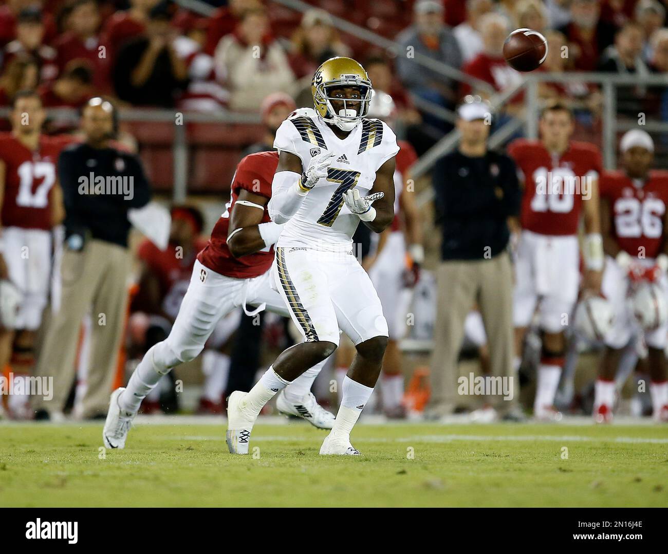 UCLA wide receiver Devin Fuller (7) during the first half of an NCAA ...