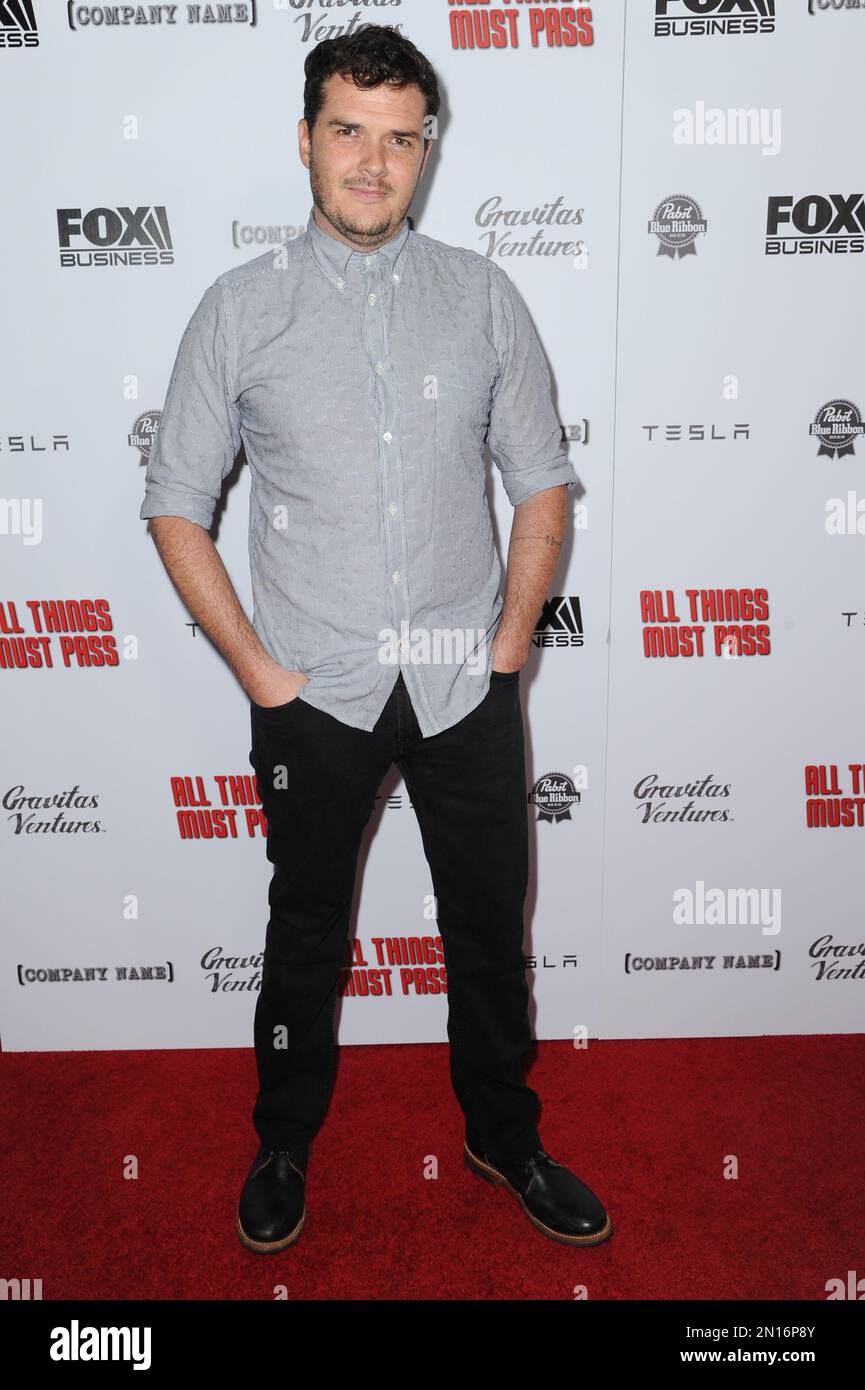 Bridger Nielson arrives at the LA Premiere of "All Things Must Pass" on ...