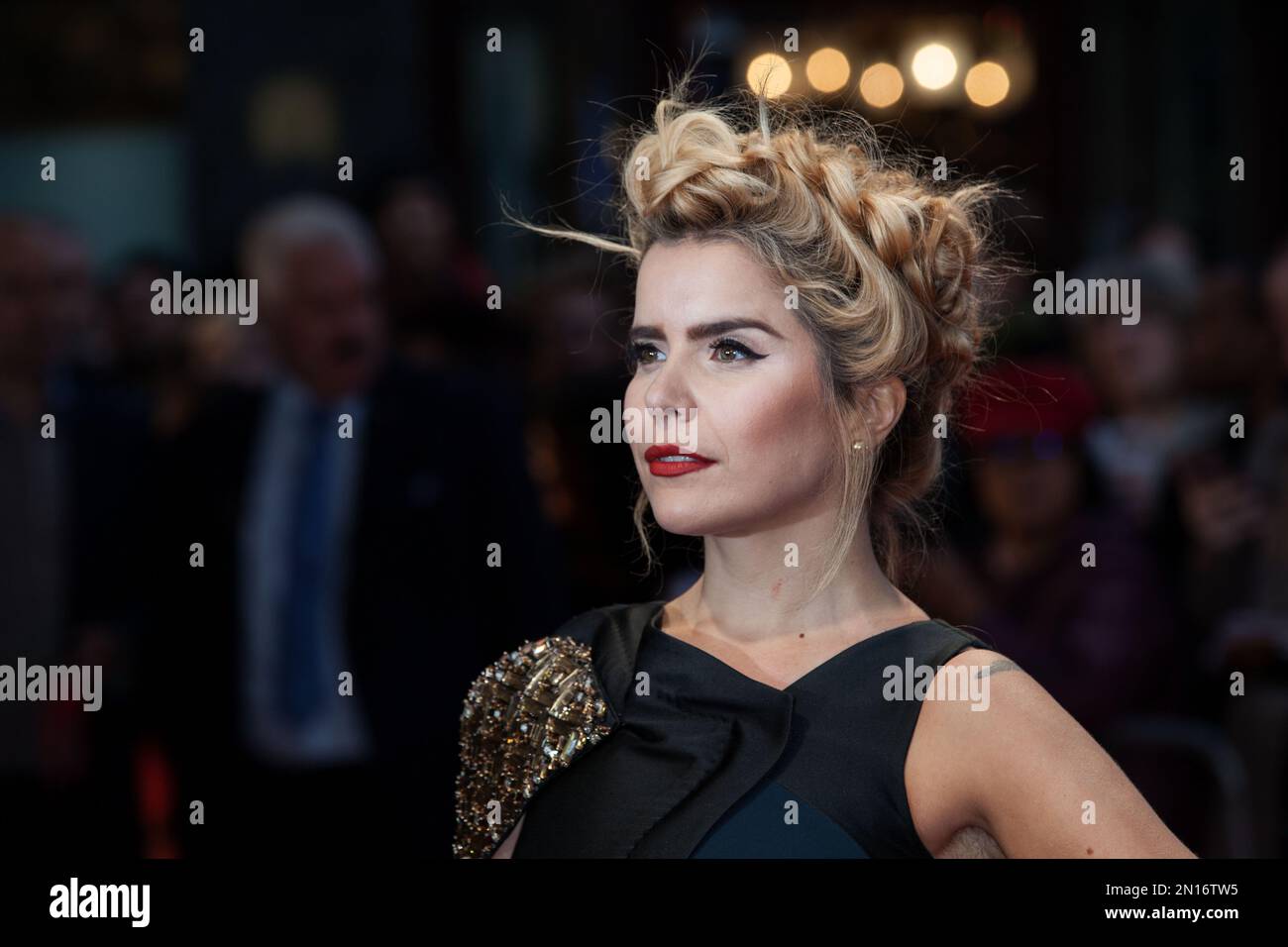 Singer Paloma Faith poses for photographers upon arrival at the ...