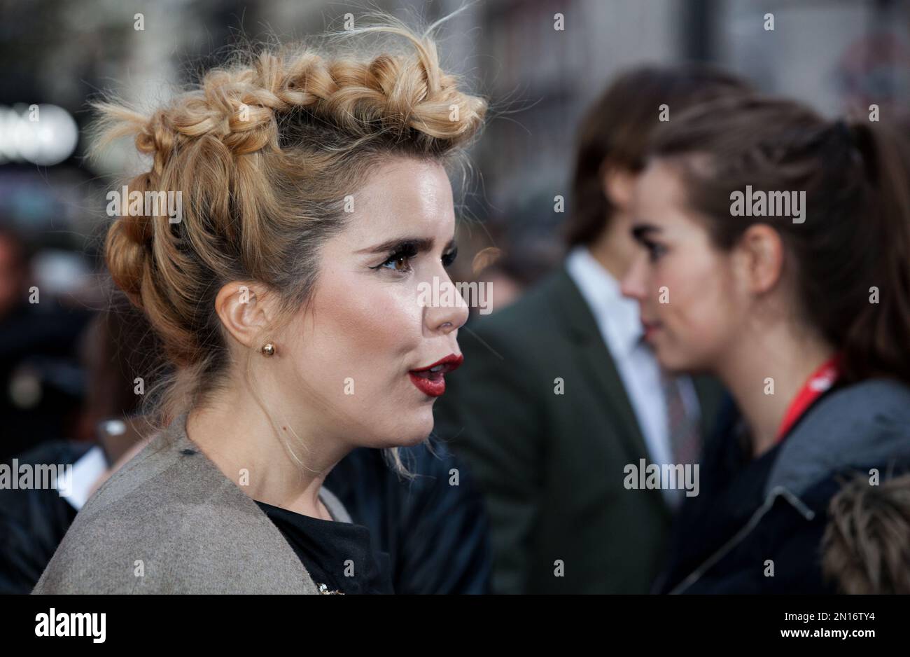 Singer Paloma Faith poses for photographers upon arrival at the ...