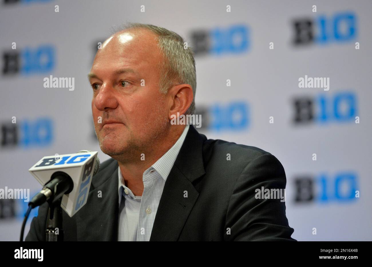 Ohio State men's basketball head coach Thad Matta speaks at the NCAA ...