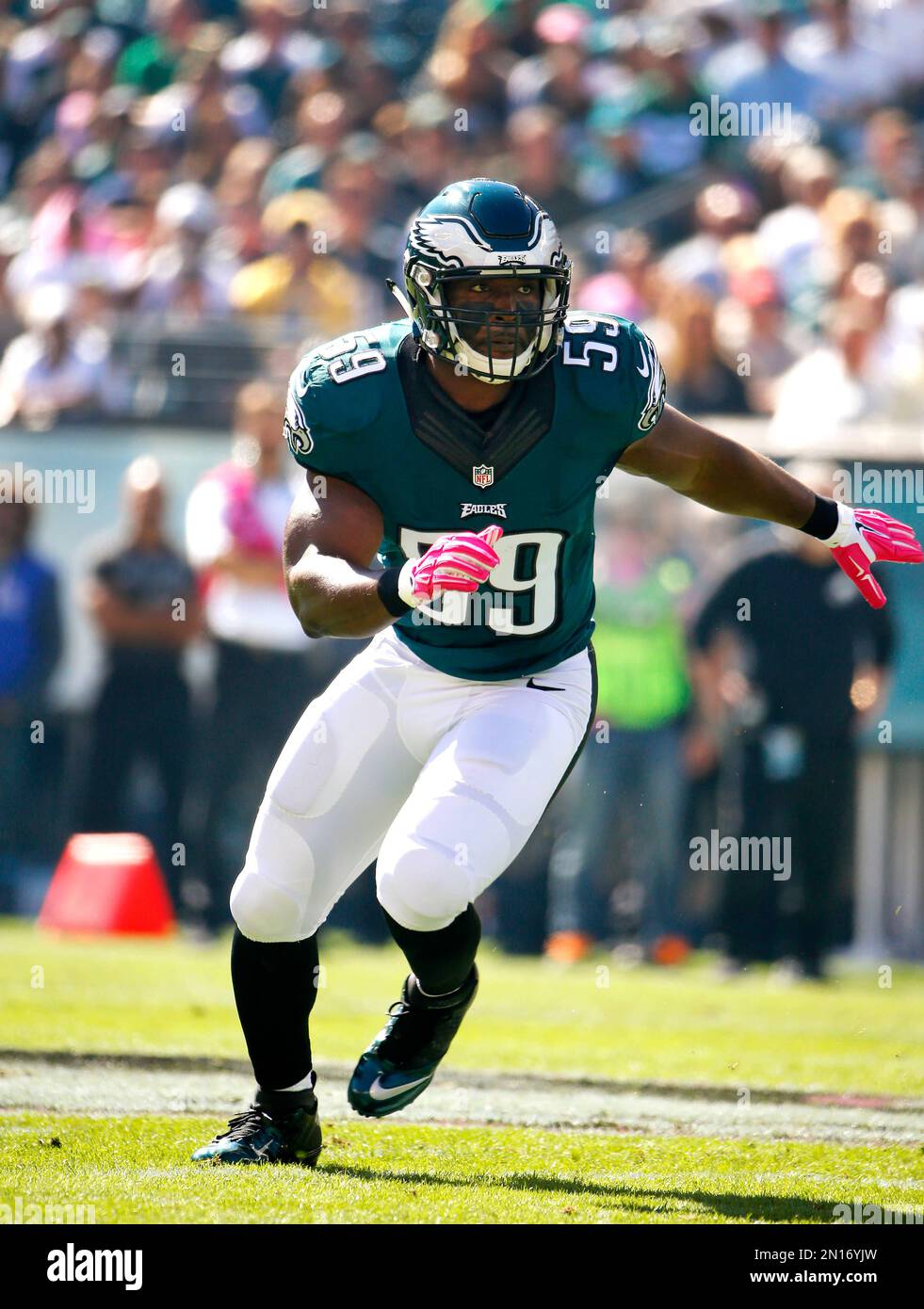 Philadelphia Eagles inside linebacker DeMeco Ryans during the ...