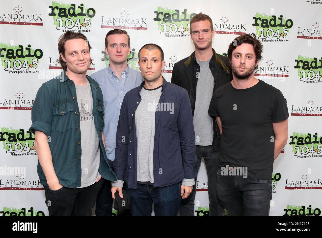 Hugo White, from left, Sam Doyle, Orlando Weeks, Rupert Jarvis and ...