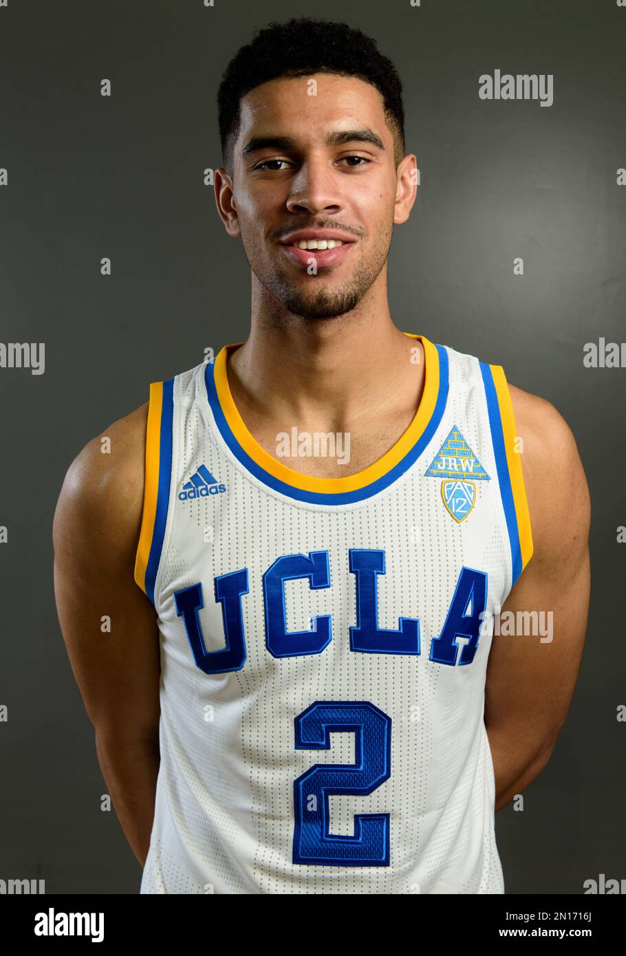 UCLA guard Noah Allen poses for a photo during the NCAA college ...
