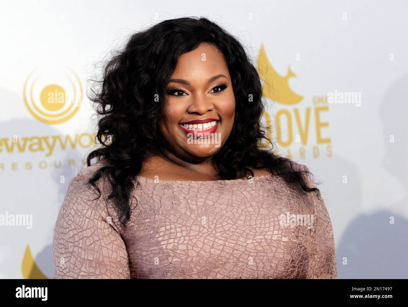Tasha Cobbs appears at the 46th Annual GMA Dove Awards at Lipscomb ...