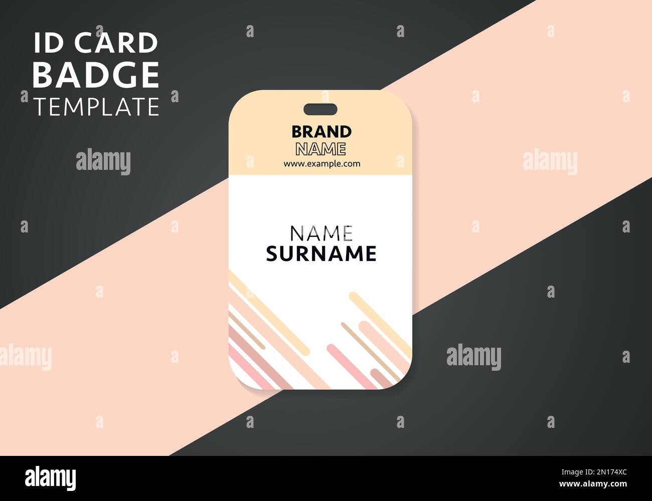 Creative Office ID Card Template Design Layout. Employee ID Card Design ...